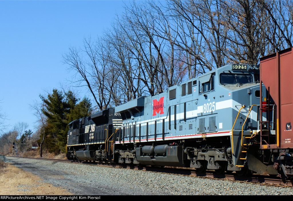 NS 8025 67Z Crude Oil Empties Monongahela Heritage